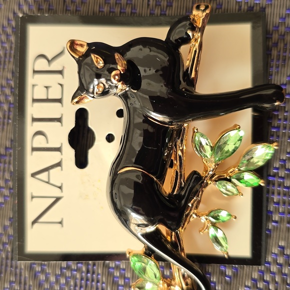 Napier | Jewelry | Napier Brand Womens Beautiful Black Panther Fashion ...
